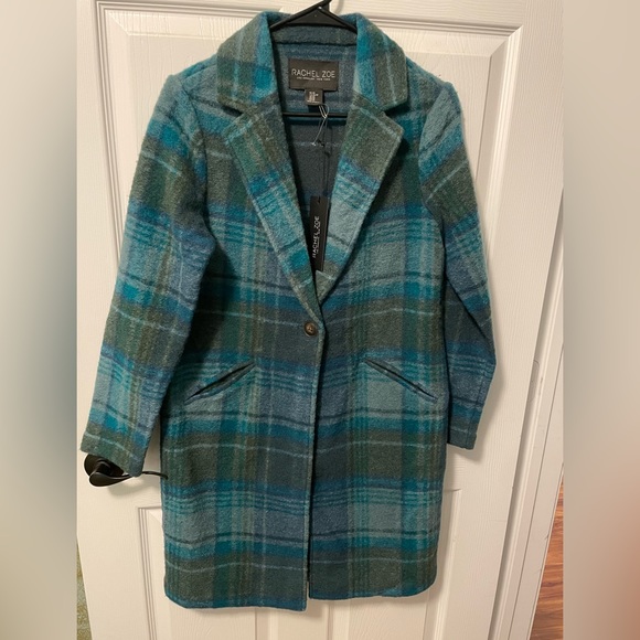 Rachel Zoe | Jackets & Coats | Rachel Zoe Xs Plaid Wool Double Breasted ...